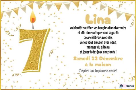 9 Ans Invitation Anniversaire Gratuite 123cartes