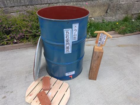 五右衛門風呂！石川君ブルー色 ドラム缶用 ゲス板 ドレン付き ドラム缶ストーブ By メルカリ
