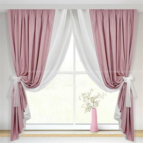 Аріма коротка кухонна занавіска зі шторами рожеві штори для кухні купити в Україні Київ