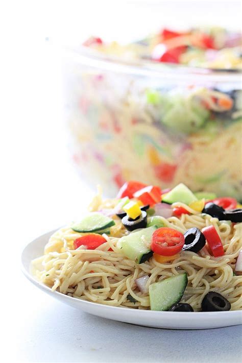 Ranch Pasta Salad Recipe Ranch Pasta Salad Ranch Pasta Easy