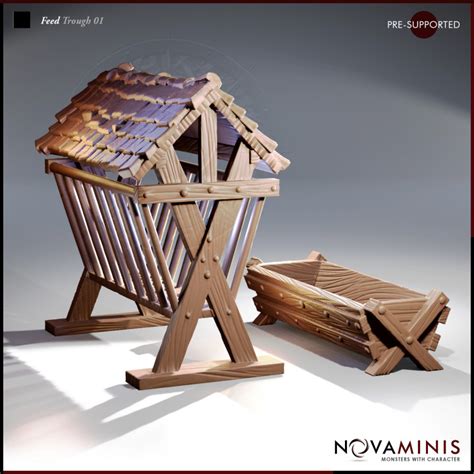 3d Printable Feed Trough 01 By Novaminis