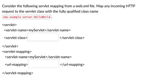 Solved A Consider The Following Servlet Mapping From A