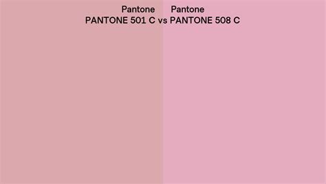 Pantone 501 C Vs Pantone 508 C Side By Side Comparison