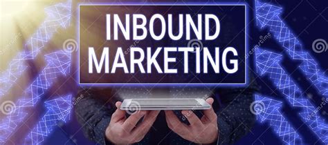 Handwriting Text Inbound Marketingprocess Of Attracting The Attention