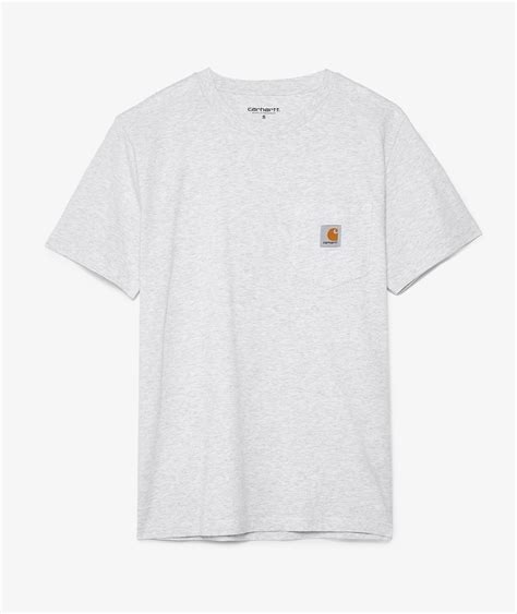 Grey Carhartt Wip Short Sleeve Pocket T Shirt Svd