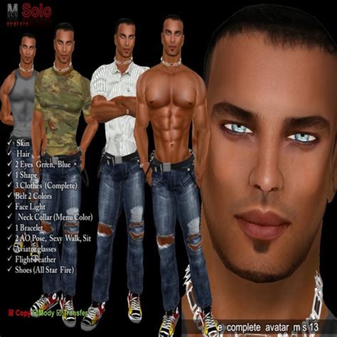 Second Life Marketplace Promocomplete Male Avatar Ms13
