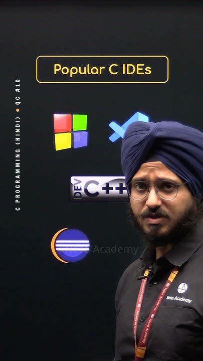 Popular Ides For C Programming Cprogramming Nesoacademy Quickconcepts Youtube