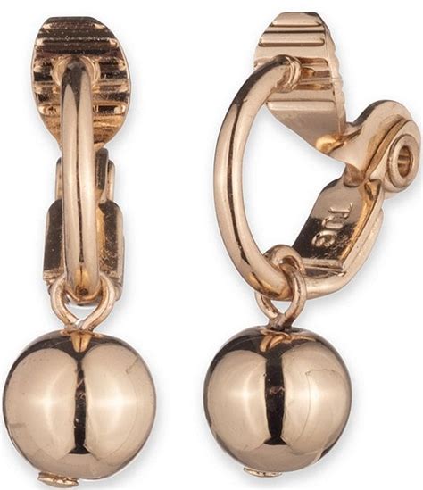 Lauren Ralph Lauren Bead Clip Hoop Drop Earrings Dillards