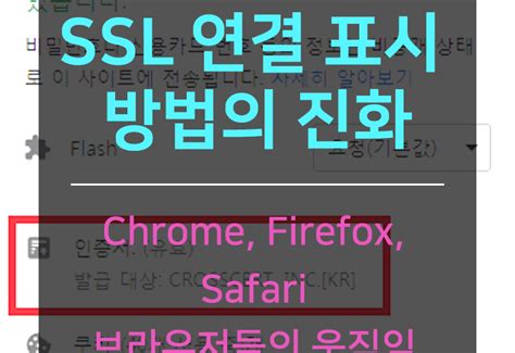 Ssl 연결표시방법의 진화 Chrome Firefox Safari 브라우저들의 움직임 Ssl 인증서 발급종류가격비교 한국전자인증