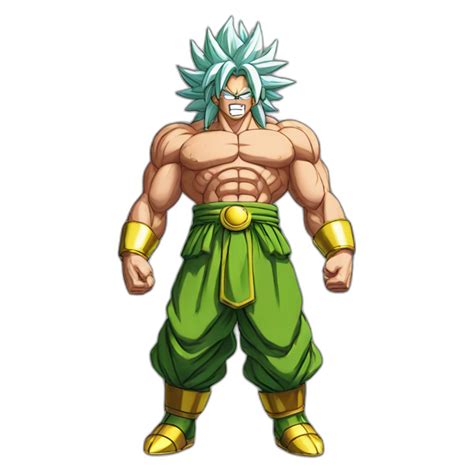 Broly Base Form From Dragon Ball Super Ai Emoji Generator