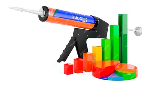 Premium Photo Sealant Gun With Silicone Sealant Tube With Growth Bar