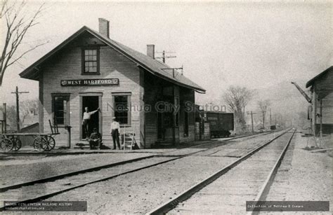 Postcard Railroad Station West Hartford Vermont Railroad History