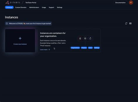 Zitadel Instances Zitadel Docs Zitadel Instances Zitadel Docs
