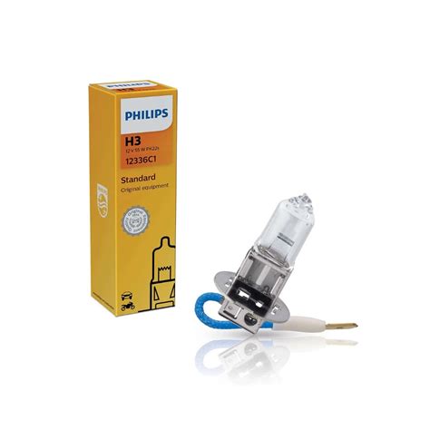 Lampada Farol H3 12V 55W Universal PHILIPS Samarc Auto Peças