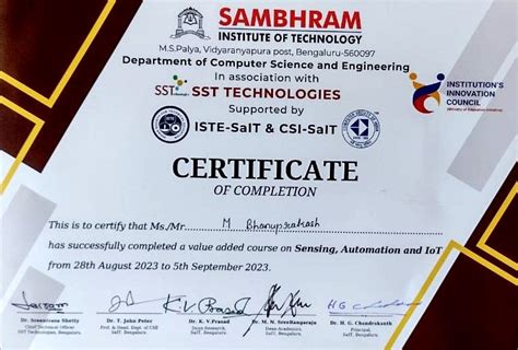 Iot Automation Sensing Smarttechnologies Innovation M Bhanuprakash