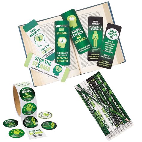 Fun Express Mental Health Awareness Stationery Items Handout Kit 73 Pieces