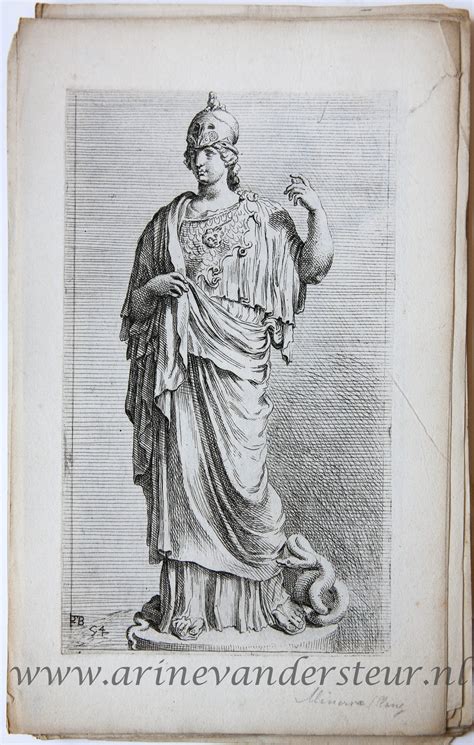 Original Etching Ets Minerva Segmenta Nobilium Signorum Et