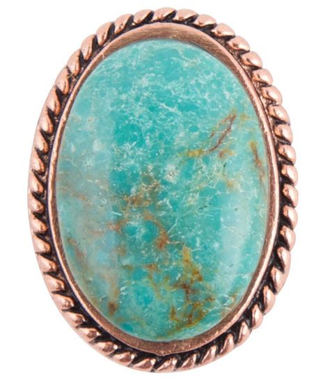 Barse Copper And Genuine Turquoise Statement Ring Dillards