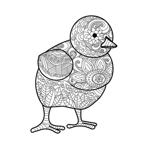 小鸡成人传染媒介的彩图 向量例证 插画 包括有 投反对票 装饰 设计 抽象 部族 单色 图象 71092261