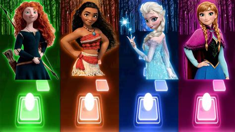Brave Touch The Sky Moana How Far I Ll Go Elsa Frozen Let It Go Do You Want To Build A