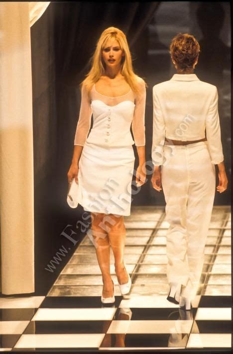 Valeria Mazza Gianni Versace Spring Summer Milan