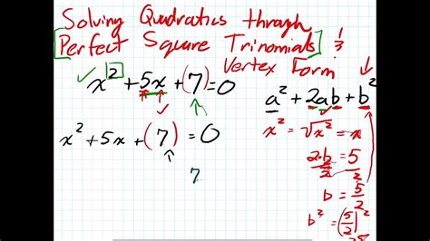 How To Learn Solving Quadratics Using Perfect Square Trinomials And