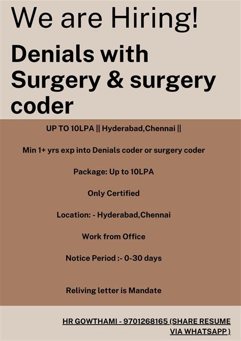 Lakshmi Gowthami Deevi On Linkedin Denials Surgery