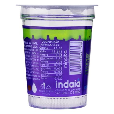 Água Mineral Natural Sem Gás Indaiá Copo 200ml Super Veneza Guará Ii