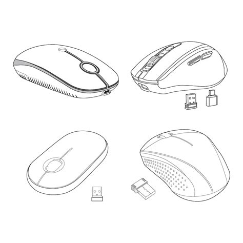 Premium Vector Wireless Bluetooth Optical Computer Mouse Vector