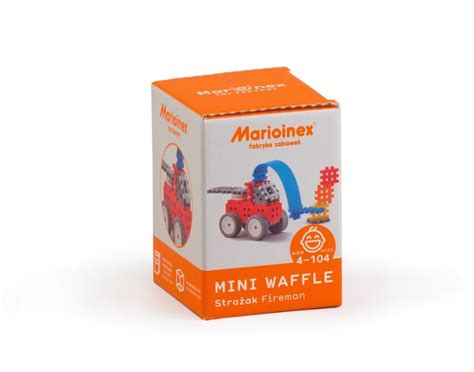 Klocki Konstrukcyjne Mini Waffle Strażak Zestaw Mały Arena pl