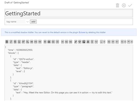 Json In Tiddlywiki By Standard Developers Talk Tw