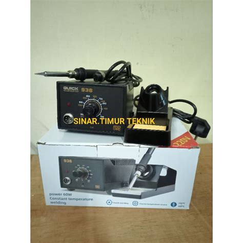 Jual SOLDER STATION QUICK 936 60W SOLDER TEMPERATUR 936 Analog 60WATT