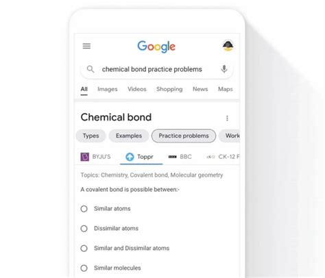 Portaltic El Buscador de Google añade un millón de problemas de ciencias para practicar Infobae