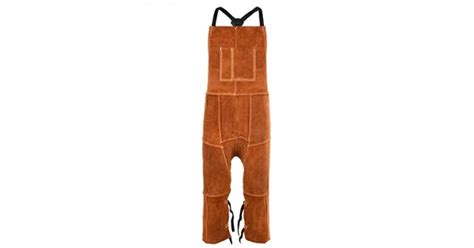 Leather Welding Apron Split Leg For Men Spark Flame