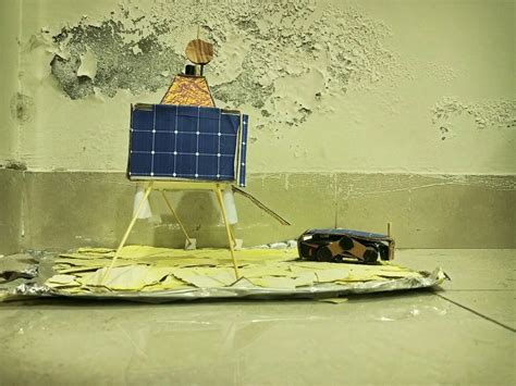 Created A Model Of Moon Lander And Rover Mustafa Aasim