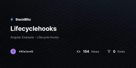 Lifecyclehooks StackBlitz