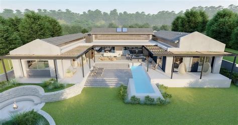 Modern 4 Bedroom House Plans With Pool Pdf And Dwg Etsy Canada