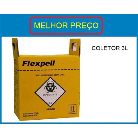 Caixa Coletor De Material Perfuro Cortante 3 Litros Shopee Brasil