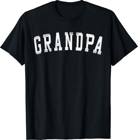 Hot Trending T Shirt With Grandpa Classic Bold Font Fathers Day
