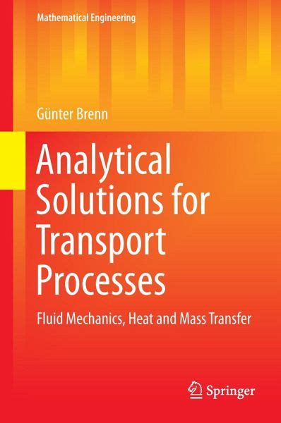 Analytical Solutions For Transport Processes Von Günter Brenn
