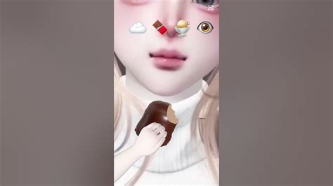 제페토 캐릭터로 하는 입술먹방 👄 Youtube