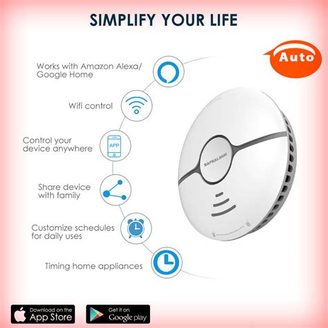 레드 Led 플래시 고감도 스마트 홈 연기 센서 무선 가스 감지기 Smartlifetuya 앱 화재 경보 와이파이 연기 감지기 화재 보호