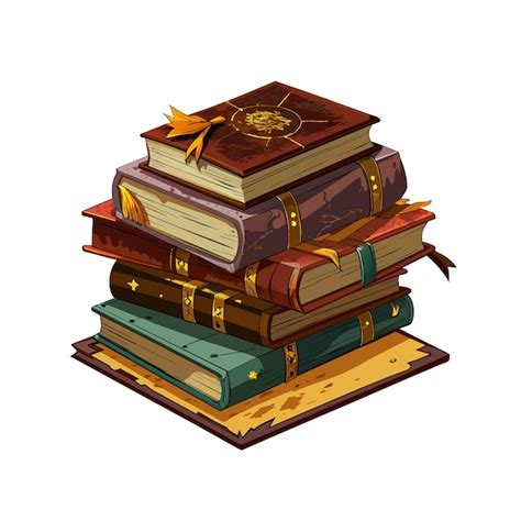 Premium Vector Book Stack Vector Illustration Concept
