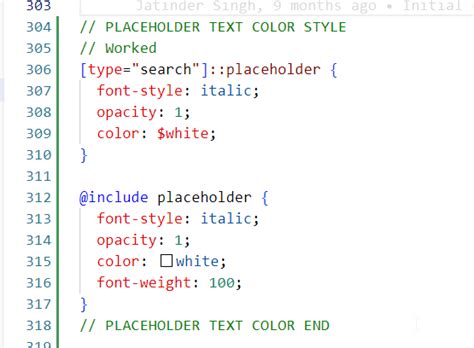 Placeholder Input Text Color Not Changing HTML Browser Chrome How To