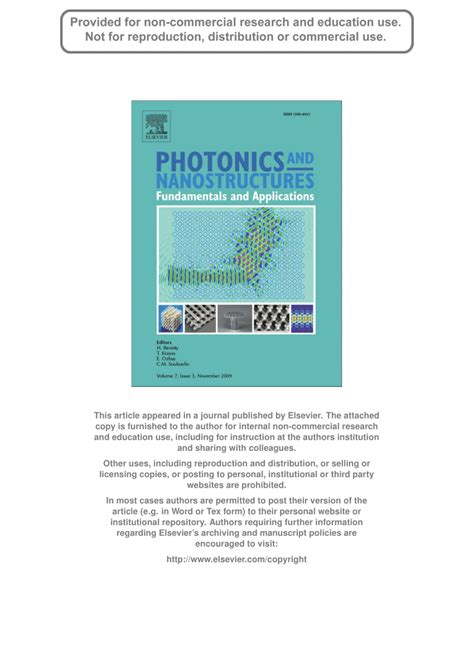 Pdf Third Order Non Linear Susceptibility In A Three Level Qd System