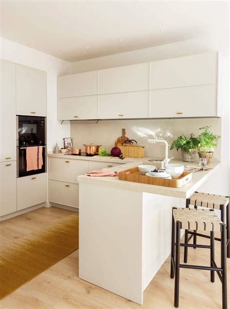 Cuisine Blanche Moderne Idées De Rénovation Islas De Cocina Pequeña
