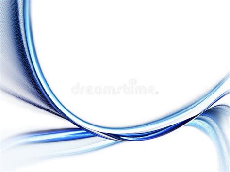 Binary Code Data Flow Blue Wavy Border Stock Illustration