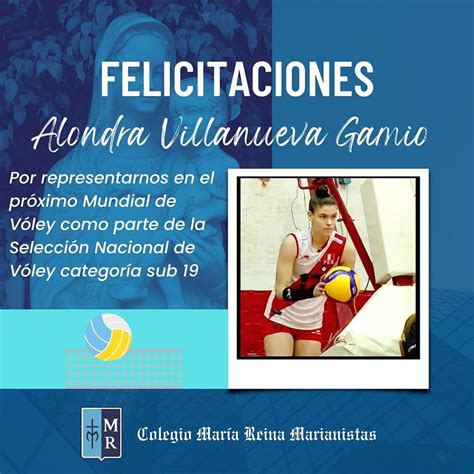 Alumna del Colegio María Reina Marianistas participará en el Mundial de Voley Sub OMEGA