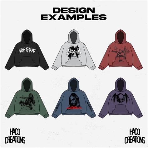 Streetwear Hoodie Vector Mockup Template For Clothing Designers