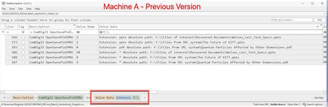 possibly issue with parsing opensavepidmru in recmd and